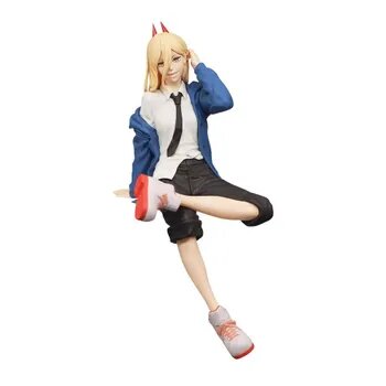 Аниме Фигурка Человек-бензопила Пауэр Nоложение Cидя / Chainsaw Man Figuer