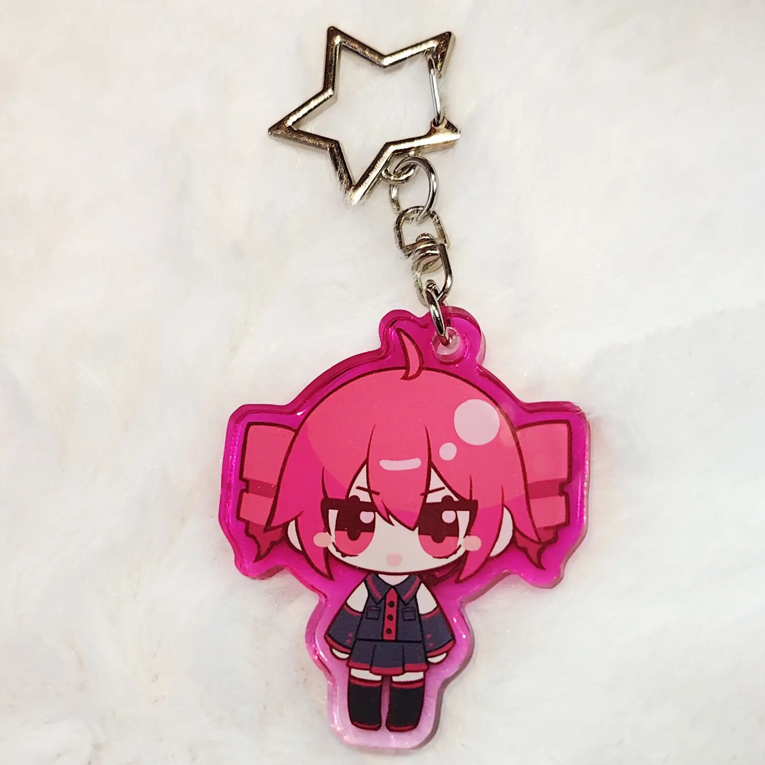 Аниме Kasane Teto брелок для женщин Мику акриловый брелок для ключей сумки подвески брелок кулон коллекция орнамент дети друзья подарок Cos