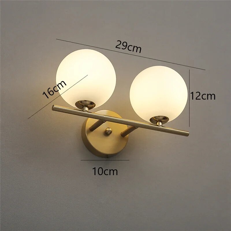 Настенные светильники Lava Corki, золотые, стеклянные, светодиодные, wall lamp 2