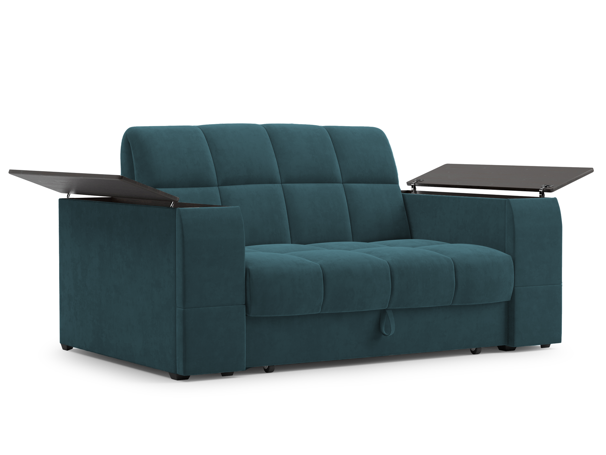 Диван-кровать Флай, аккордеон, ортопедическое основание, подлокотники короб+короб, 120*200, съемный чехол, велюр