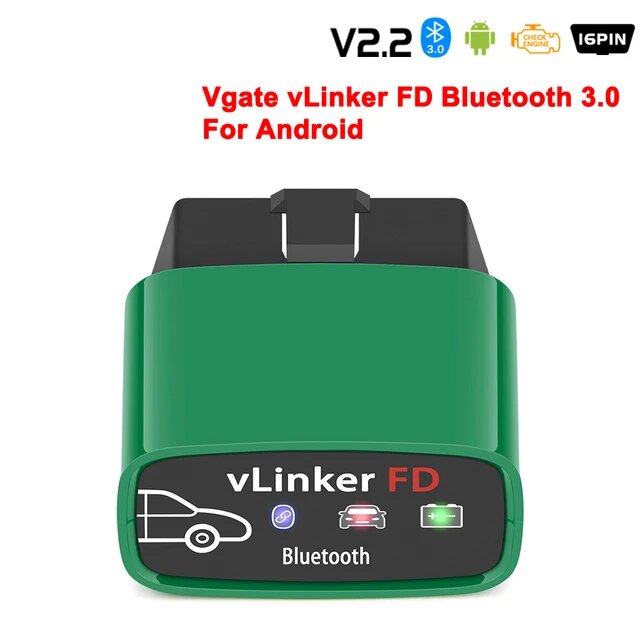 Vgate vLinker FD+ V2.2 ELM327 BT4.0 Беспроводной FORScan wifi OBD2 Автомобильные диагностические инструменты OBD 2 Сканер J2534 PK V1.5 ELM 327 Для Ford, vLinker FD BT 3.0
