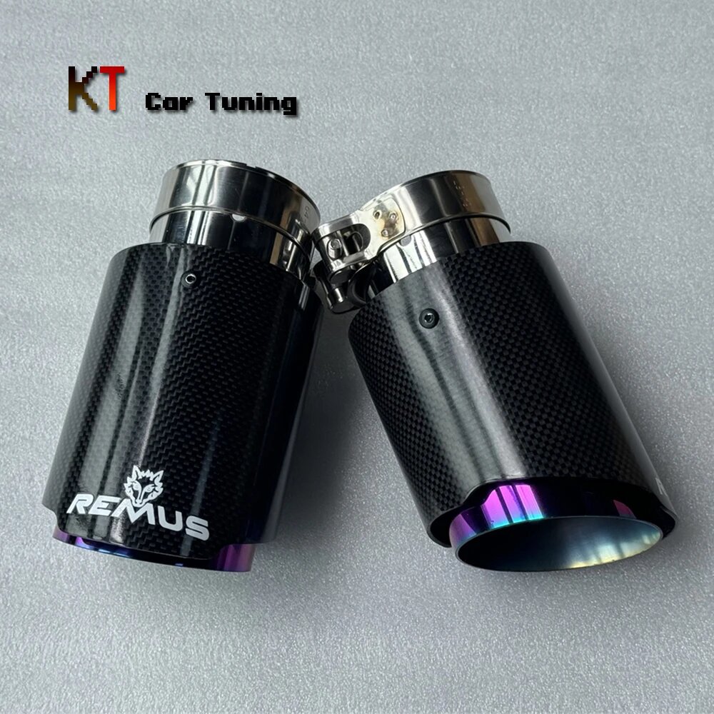 1 шт, универсальный глушитель для выхлопной трубы из углеродного волокна, ID 51MM-OD 101MM