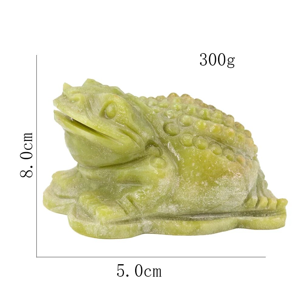 Натуральный Xiuyan нефритовый драгоценный камень лазерная жаба орнамент Lucky Fortune деньги талисман пресс-папье ремесла чайные животные фигурка настольный декор