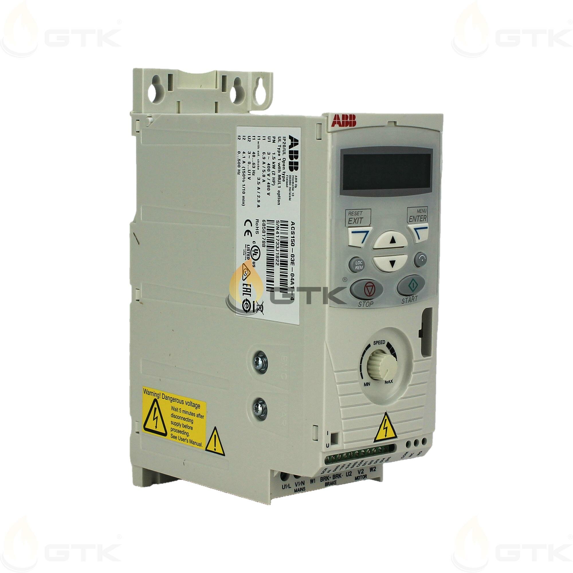 Частотный преобразователь ABB ACS150-03E-04A1-4 1,5кВт 380-420В 3 фазы, 68581788