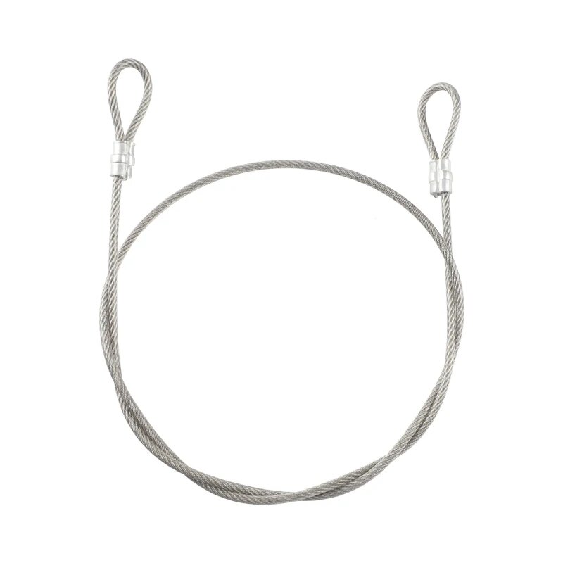 1,5/2/3/4/5/6 мм трос из нержавеющей стали, подъемные сборы для кабеля с закрепленными петлями для глаз, покрытие, противоугонная веревка для белья