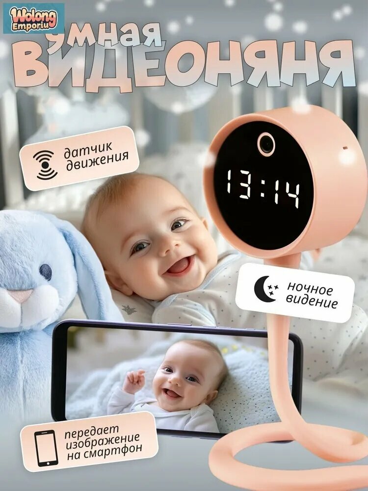 Видеоняня /Радионяня WiFi, умная, беспроводная с обратной связью