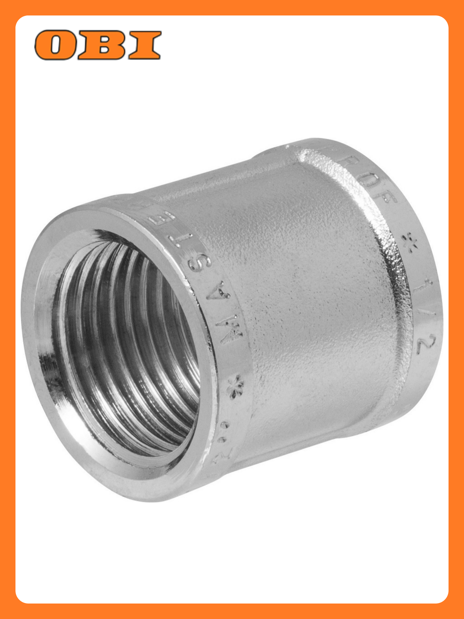 Муфта MPF 1/2", латунь CW617N, с никелевым покрытием, 25 лет службы