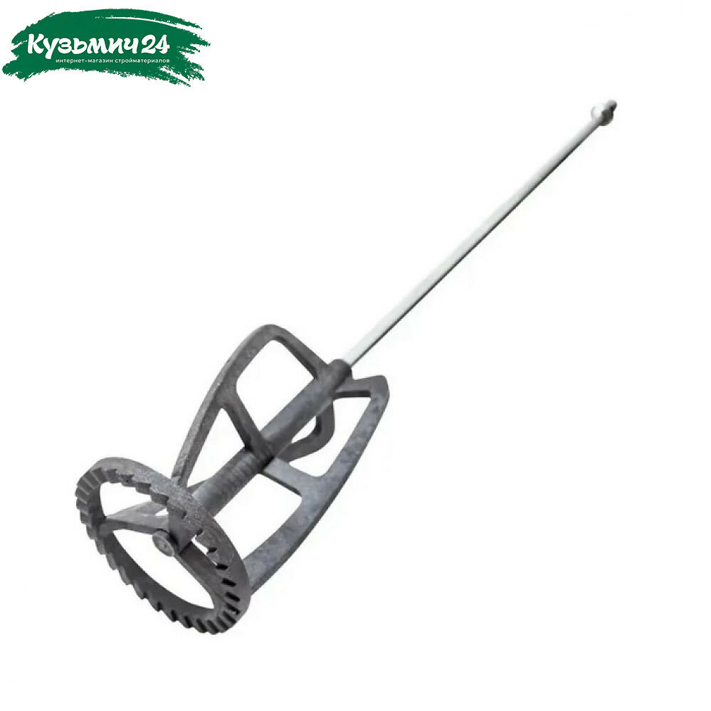 Насадка-миксер для красок Beorol, пластмассовый венчик, 125x600 мм, хвостовик М14 245806, 1 шт