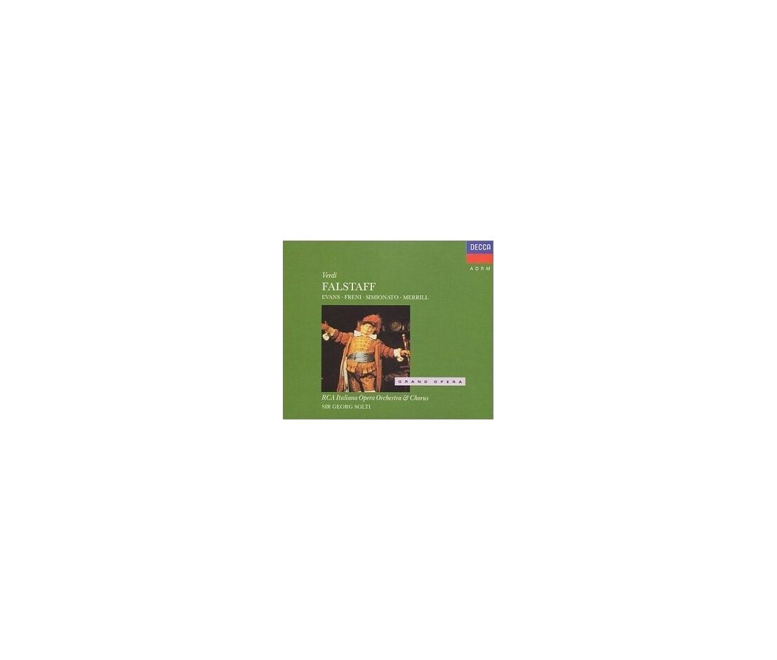 Диск Verdi - Falstaff / G. Evans Freni Simionato R. Merrill Kraus RCA IOO Solti (2 CD)
