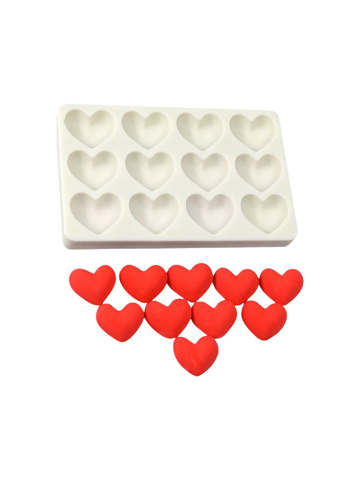 Силиконовые формы в форме сердца для домашнего приготовления шоколада и помадки