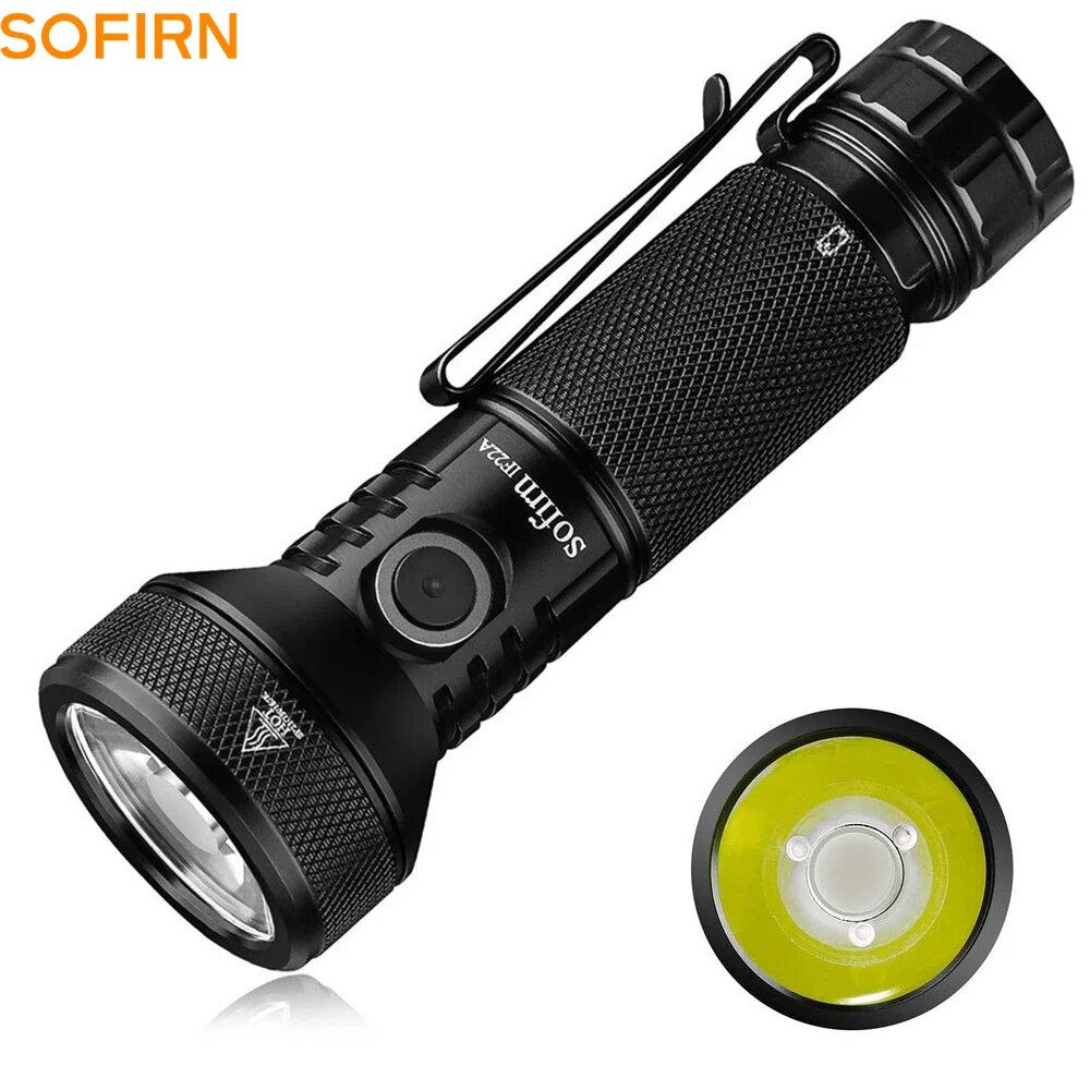 Sofirn IF22A, черный алюминиевый фонарик