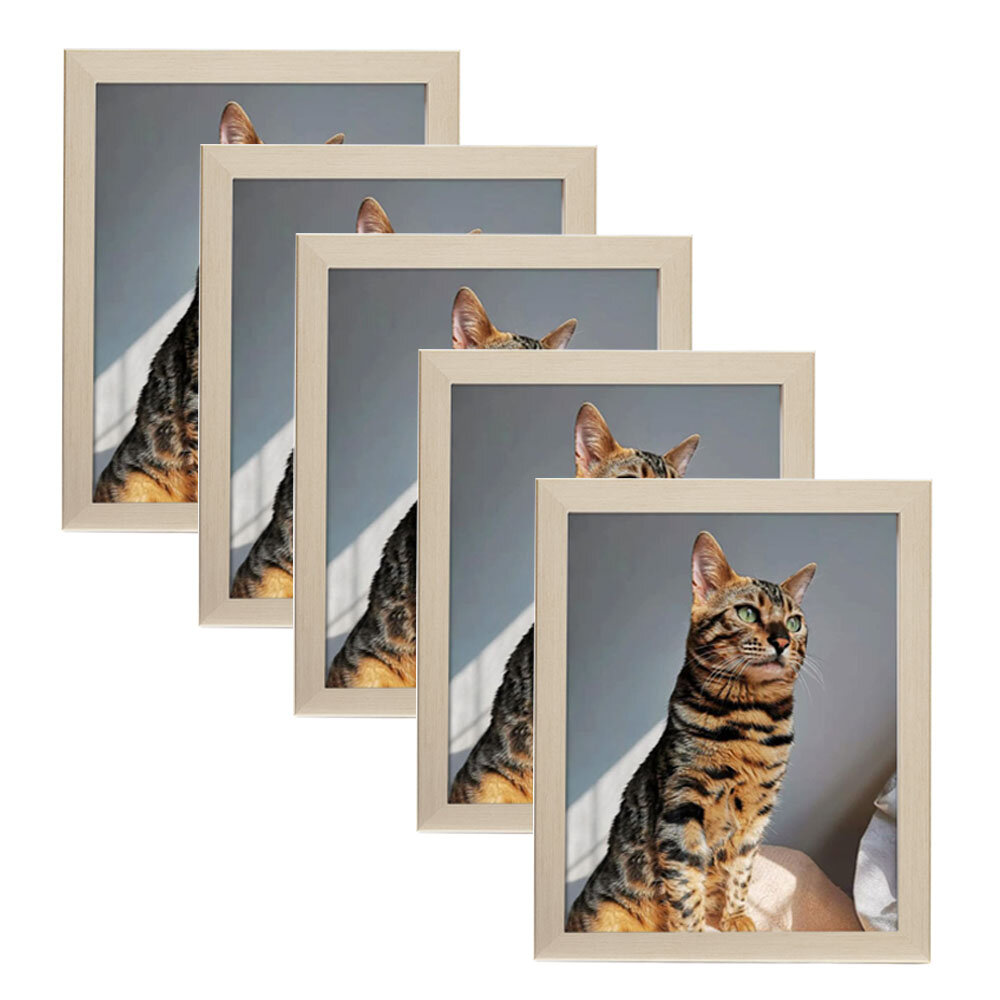 Каркасы для фото 8x10 дюймов комплект из 2 штук, деревянные, для крепления на стене вертикально или горизонтально, для настольного использования, черные, размер 8 дюймов (20*25см), материал искусственный панель, обработка штамповка, с пластиковым