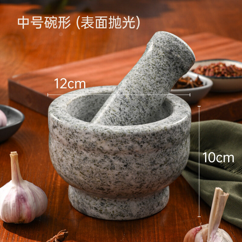 Домашний мельница для чеснока и пестик из натурального камня, измельчитель чеснока, оригинальный каменный пресс для чеснока, каменный мельница