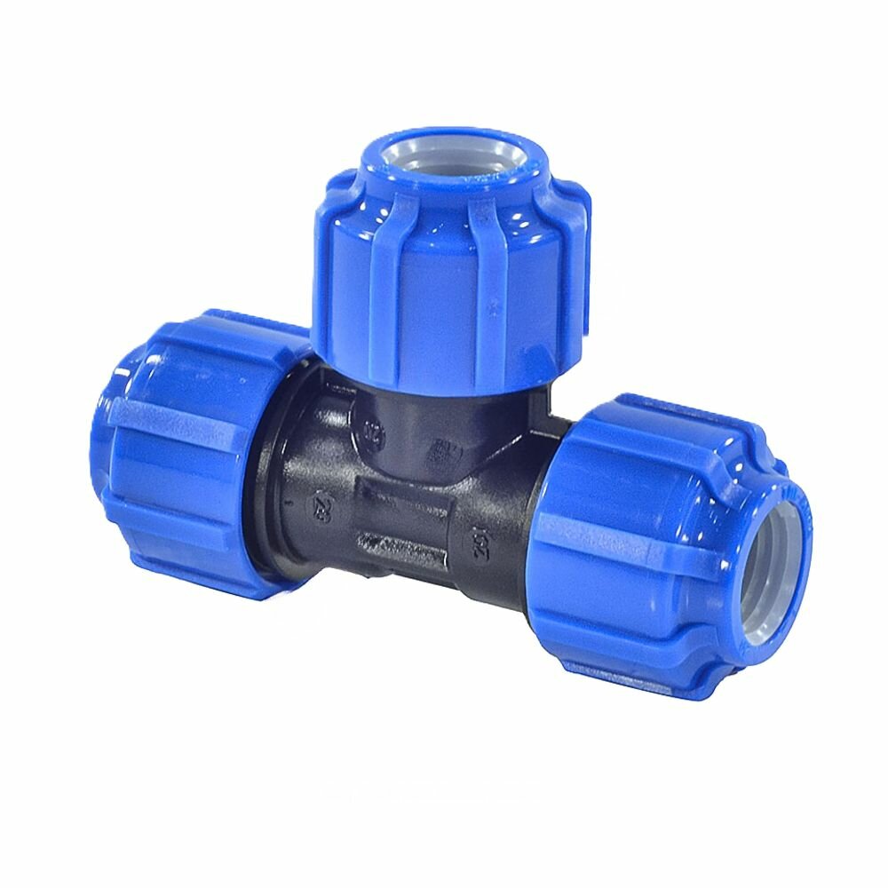 Тройник компрессионный ПЭ Дн 32 Ру16 тпк-аква 50050032