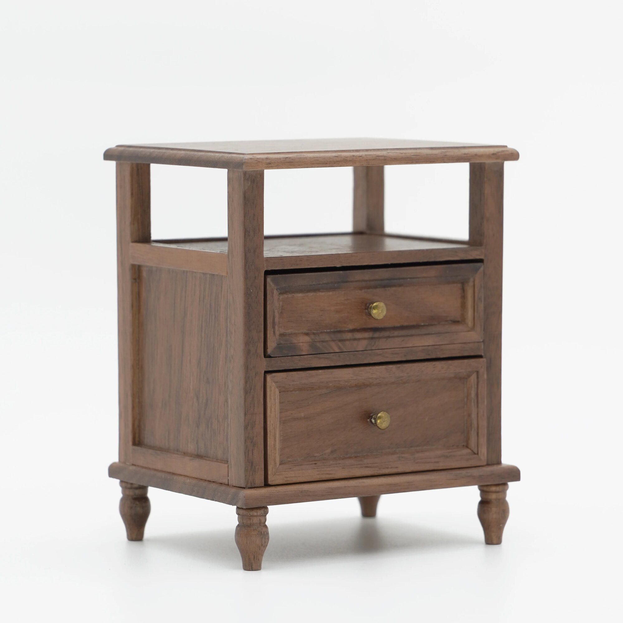 Мини-тумбочка прикроватная из массива дерева, Black walnut