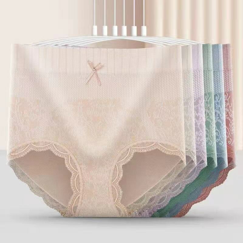 4-пакет женского нижнего белья с высокой талией, чистый хлопок, графеновая промежность, антибактериальное женское нижнее белье, контроль живота, подъем бедер, маленькие шортики