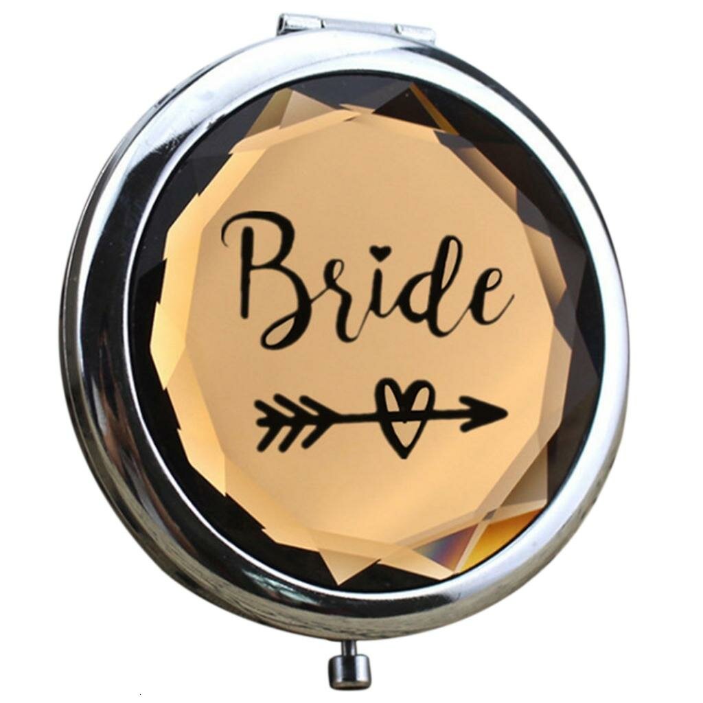 Кристаллическое металлическое зеркало, оранжевая невеста