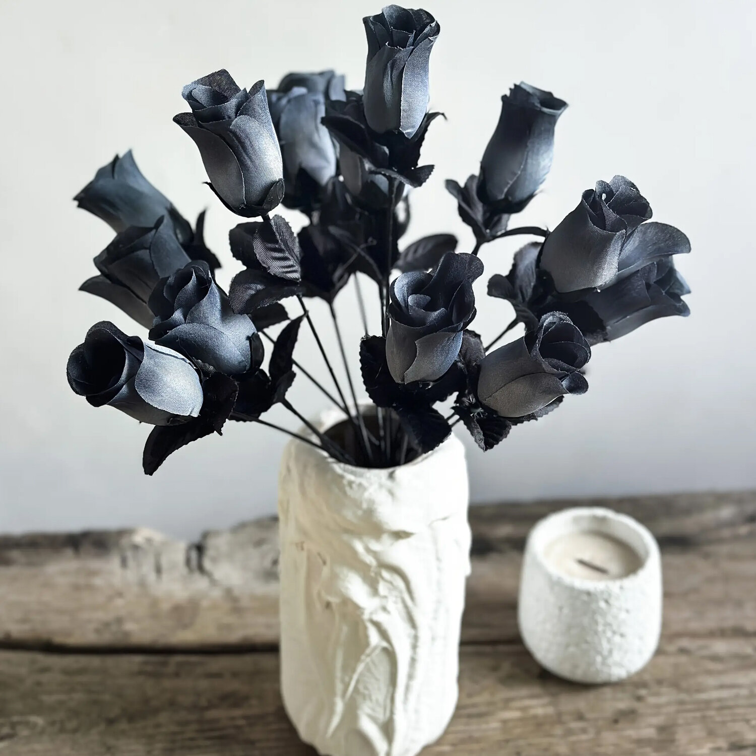 Искусственные цветы / Ветка розы / Для декора / Букет цветов / В наборе 3 ветки