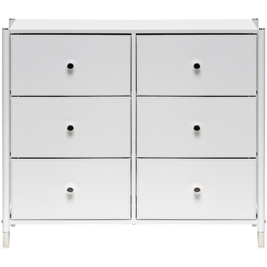 Комод Импэкс Мебель Leset Нирита/Хайди, 6 ящиков, Белый