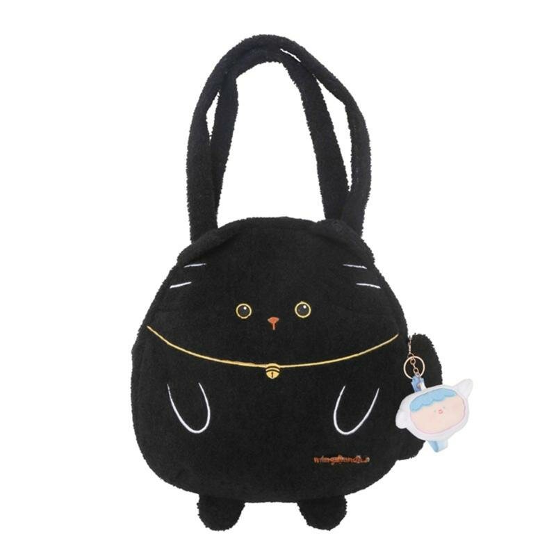 Мягкая сумка-кошка, Черный