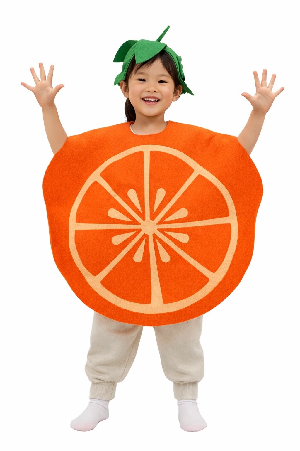 Карнавальный костюм "Апельсин", для детей, унисекс, размер 122-140, оранжевый