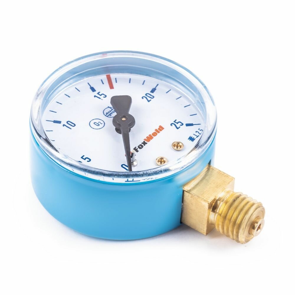 Манометр кислородный 25 МПа, латунь измерение давления кислорода; для сварочных работ