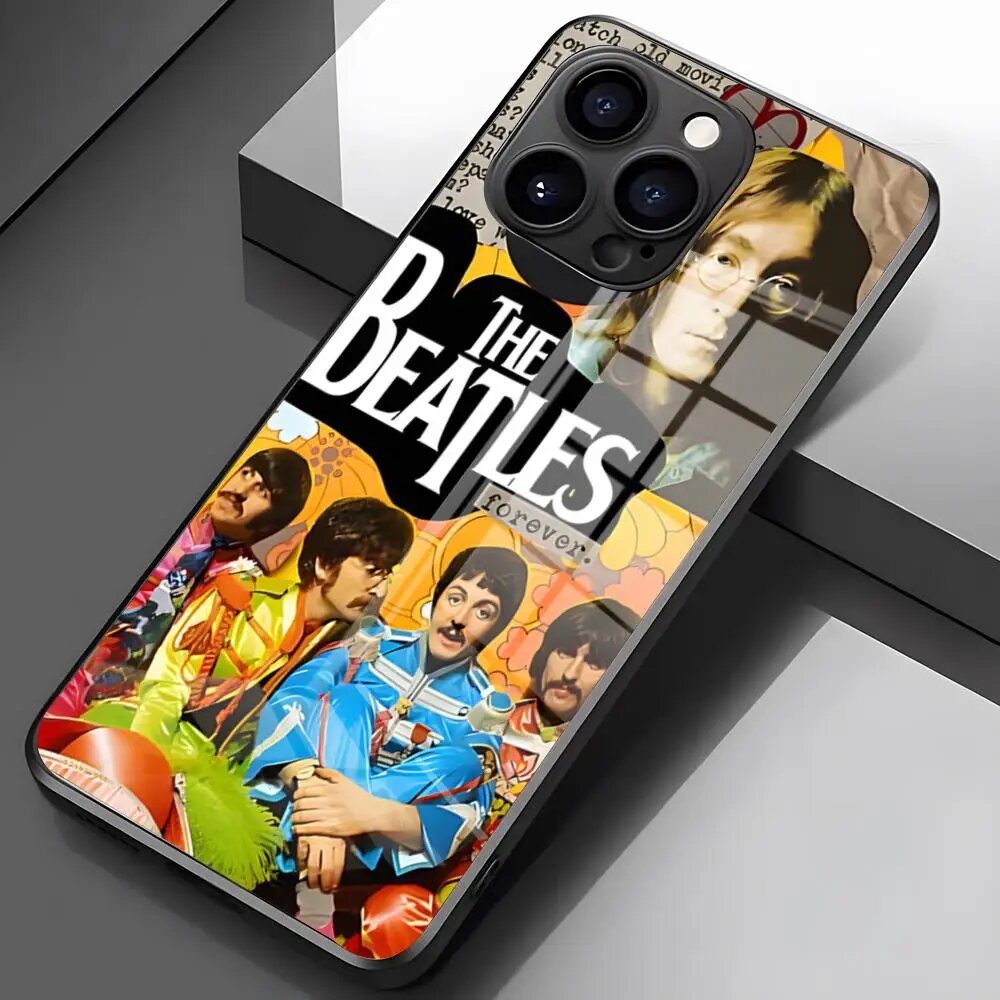 Чехол для телефона B-band The Beatles для 16 Pro Max Iphone 15 14 Pro Max Black6, iPhone 16 Plus