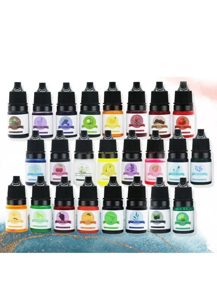 24 цвета эпоксидной смолы, пигмент, прозрачная УФ-краска, ремесла