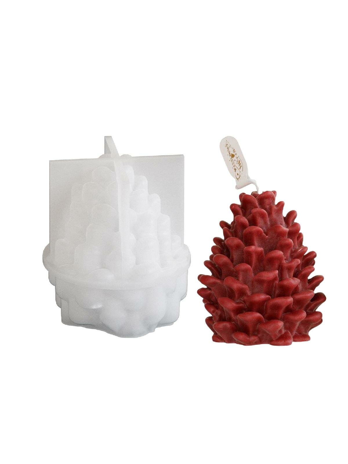 Силиконовая форма для свечей в форме сосновой шишки Гибкие силиконовые формы для домашнего декора