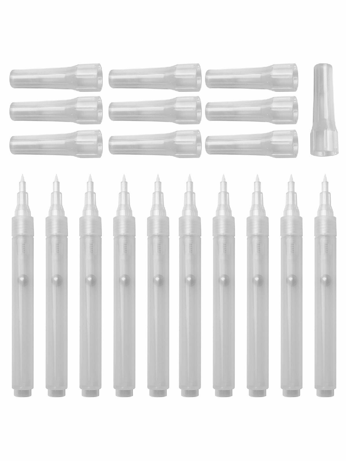 10шт Многоразовый Пустой Акриловый Маркер, Мягкий Кончик кисти Для рисования Эскизов