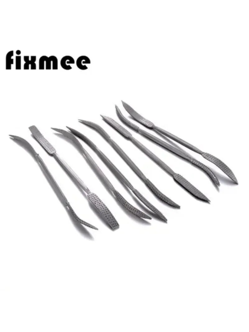 8 шт, мини-деревообрабатывающий рашпиль из углеродистой стали, набор напильников, плоский напильник, двусторонний грубый ручной инструмент, 190 мм, рашпер для резьбы по дереву