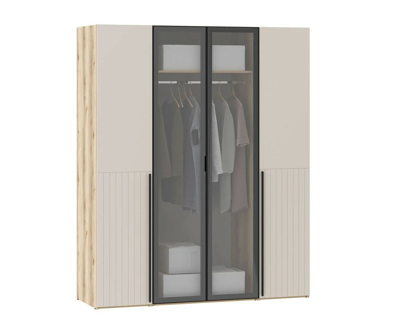 Комплект шкафов Арден комплектация 11, цвет Сантьяго софт/Дуб Делано