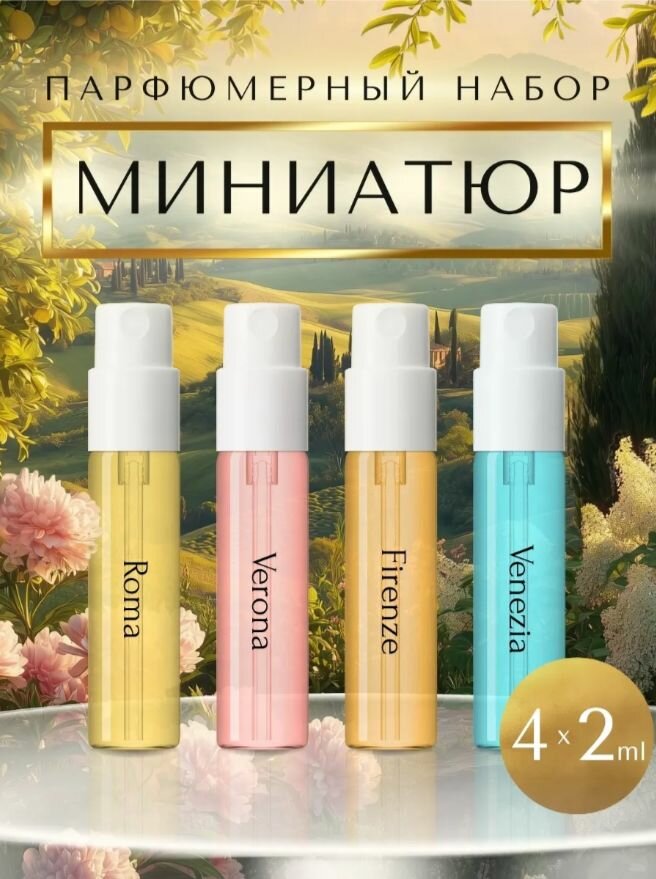 Духи женские набор пробников LA MIA ITALIA, 4 штуки по 2 мл