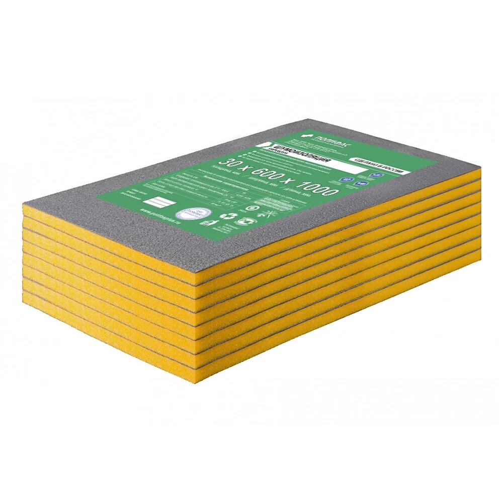 Шумоизоляция Евроблок 30 мм 0,6х1 м Евроблок 7518