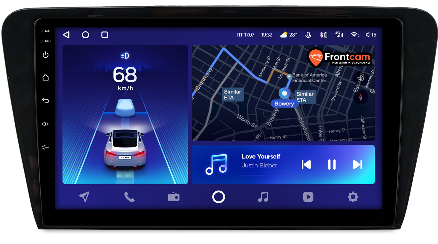 Штатная магнитола Teyes CC2 PLUS 6/128 10" RM-1048 Skoda Octavia A7 2013-2020 (глянцевая) Android 10 (4G-SIM, DSP, QLed)