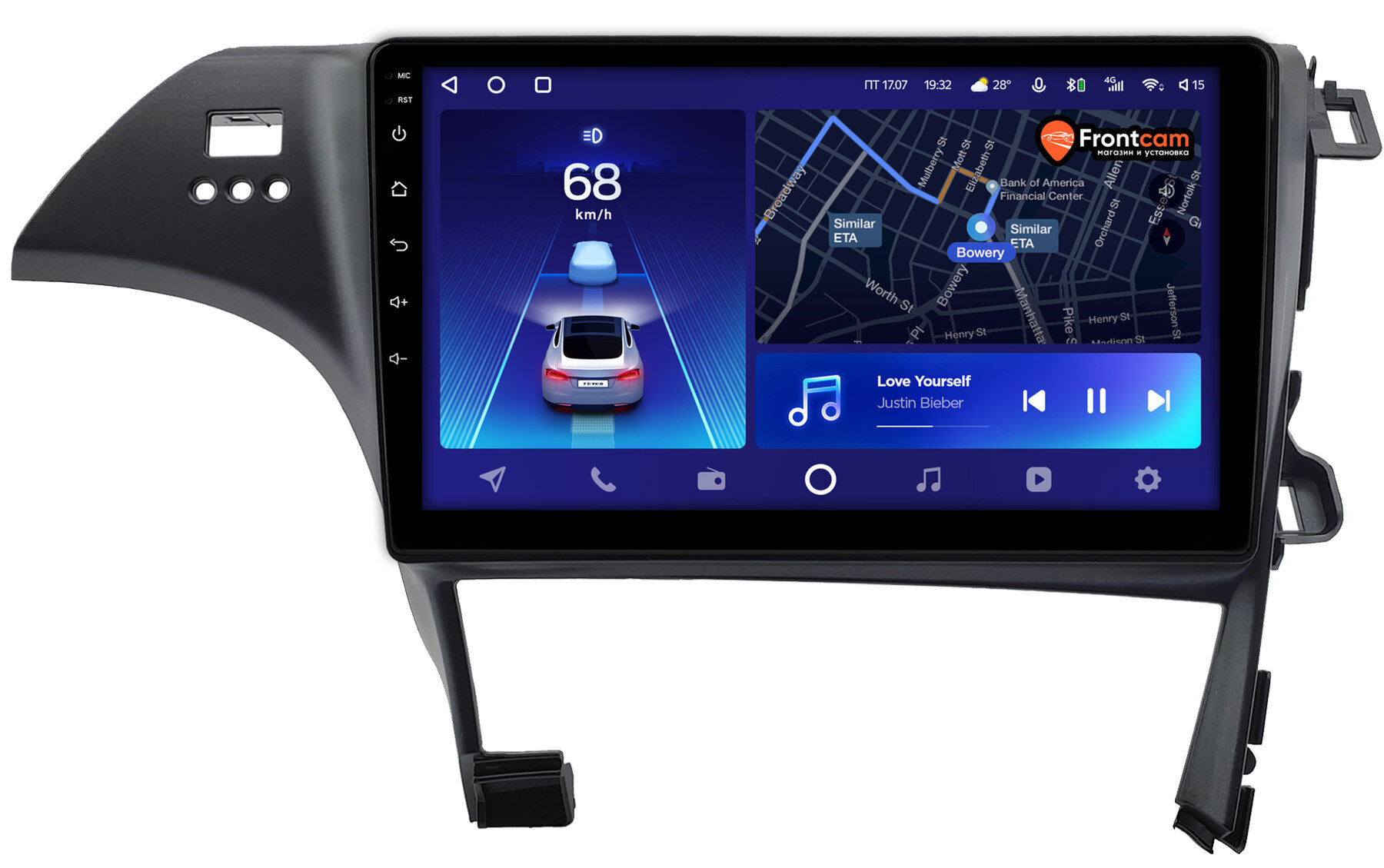 Штатная магнитола Teyes CC2 PLUS 6/128 10" RM-10-0621 Toyota Prius 3 (XW30) 2009-2015 (левый руль) Android 10 (4G-SIM, DSP, QLed)