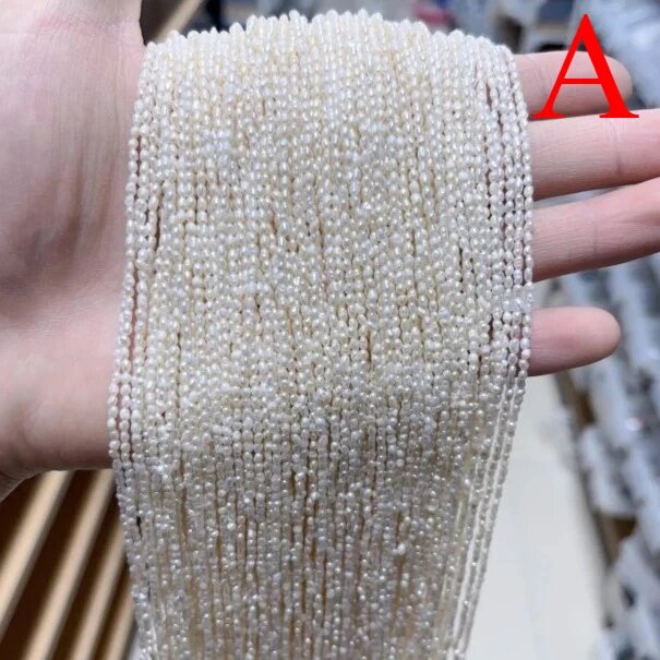 Натуральный пресноводный жемчуг бусина-разделитель рис 1.8-2 мм 7-8mm, A