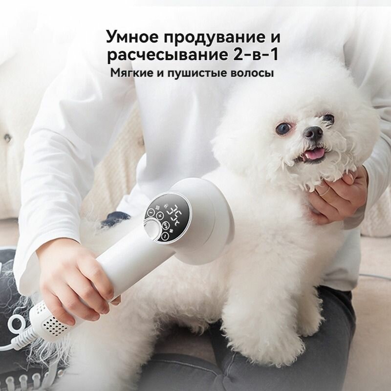 2026 Фен для домашних животных, быстросохнущий, для выдувания и расчесывания собачьей шерсти, фиолетовый