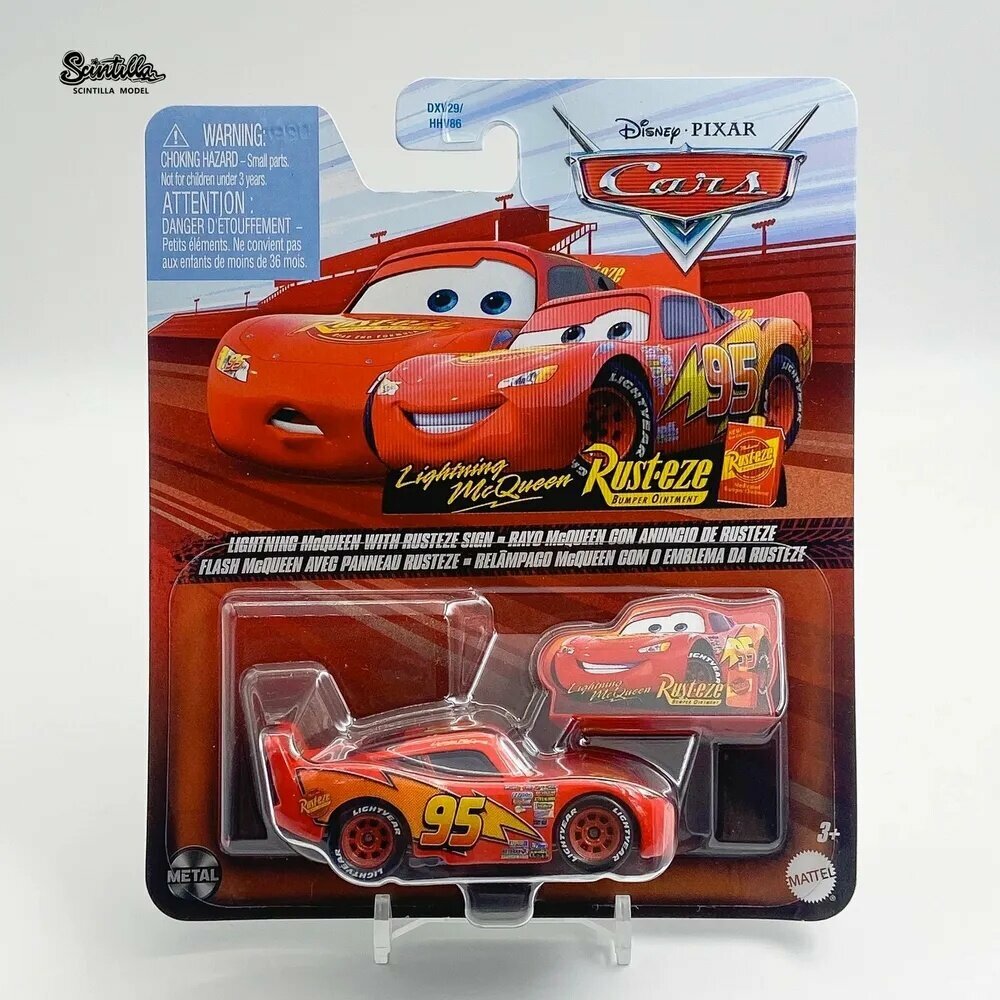 Машинка #MATTEL Cars Lightning McQueen Литой под давлением автомобильной модели