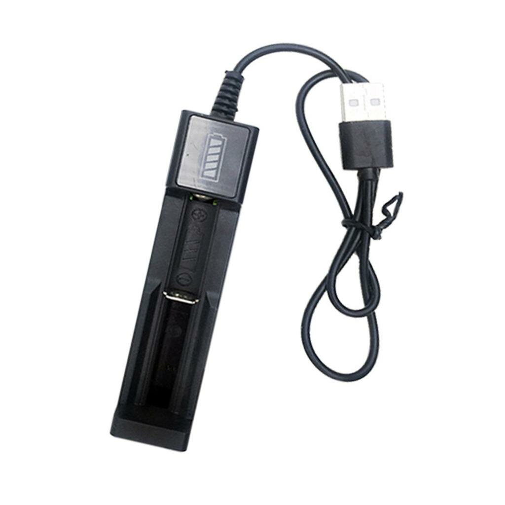 Портативное USB-зарядное устройство для аккумуляторов 18650, 1 гнездо для аккумулятора
