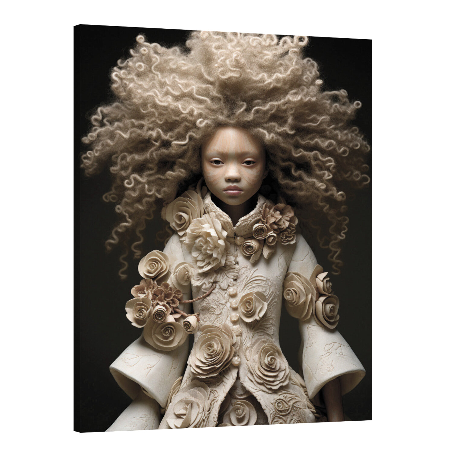 Интерьерная картина 50х70 "Кукла с пышным платьем"