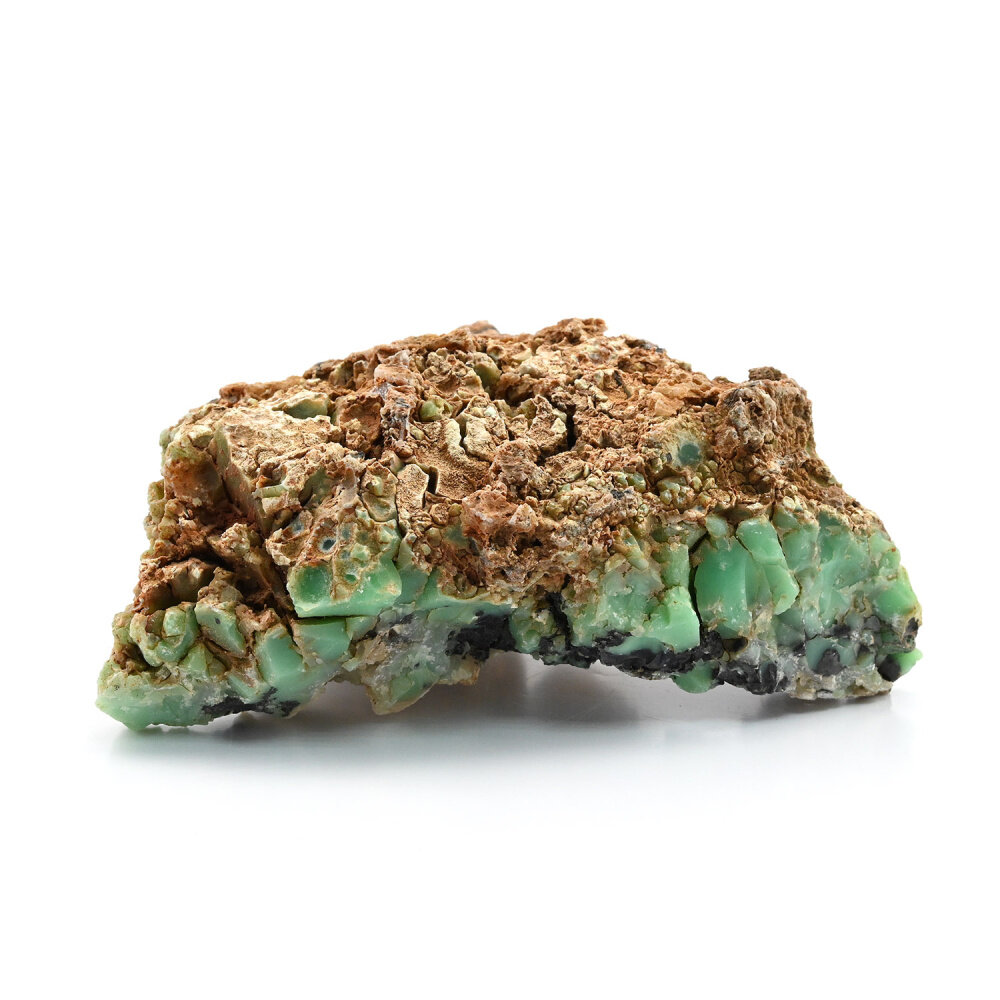 Камень хризопраз 107*82*37мм, 268г .