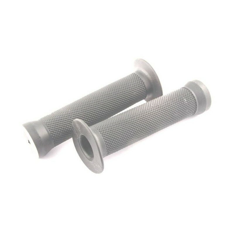 Ручки для велосипеда (грипсы) CLARK S С83 на руль резиновые 130мм BMX торцевая защита и защита от проскальзывания, серые