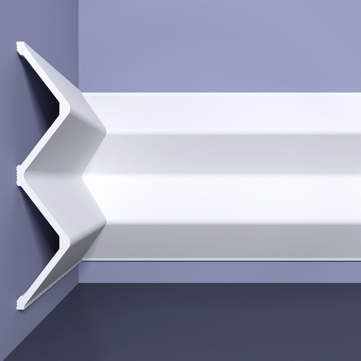 Стеновая панель под покраску BelloDeco арт. СП 12/3 20*4*300см 1 штука