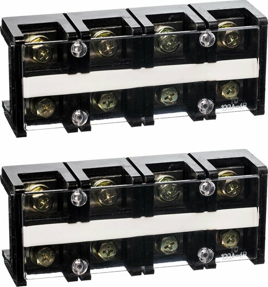 Клеммный блок TDM Electric ТС-1004 100А 4 пары клемм 1.5-35 мм2 (комплект из 2 шт.)