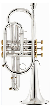 Cornet Bb Stomvi Elite 5825 - Профессиональный корнет в строе си-бемоль с латунным раструбом. Богатый тембр, точная интонация и хорошая проекция для игры соло и в оркестре.