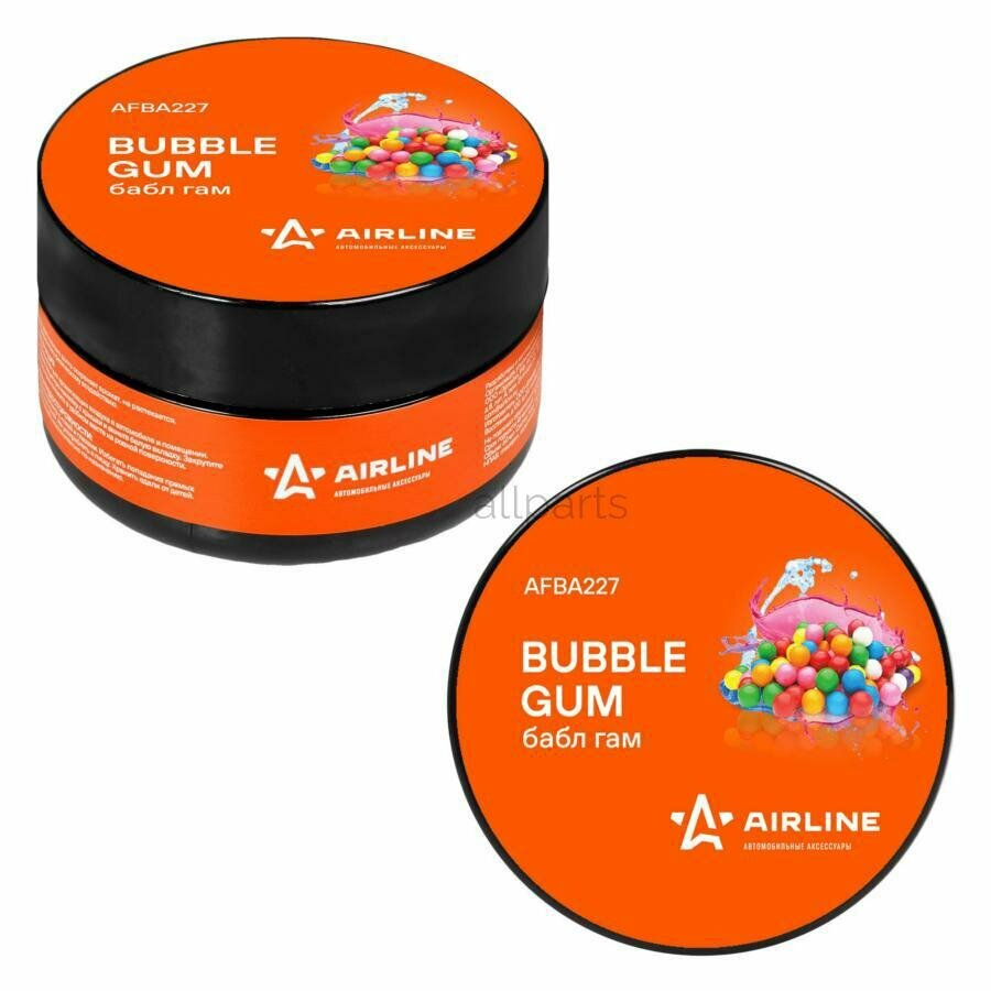 AIRLINE AFBA227 Ароматизатор банка гелевый "Планета" 60мл бабл гам