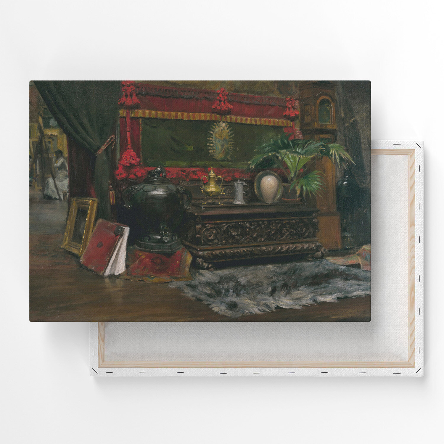 Картина на холсте, репродукция / Уильям Чейз - A Corner of My Studio / Размер 40 x 53 см