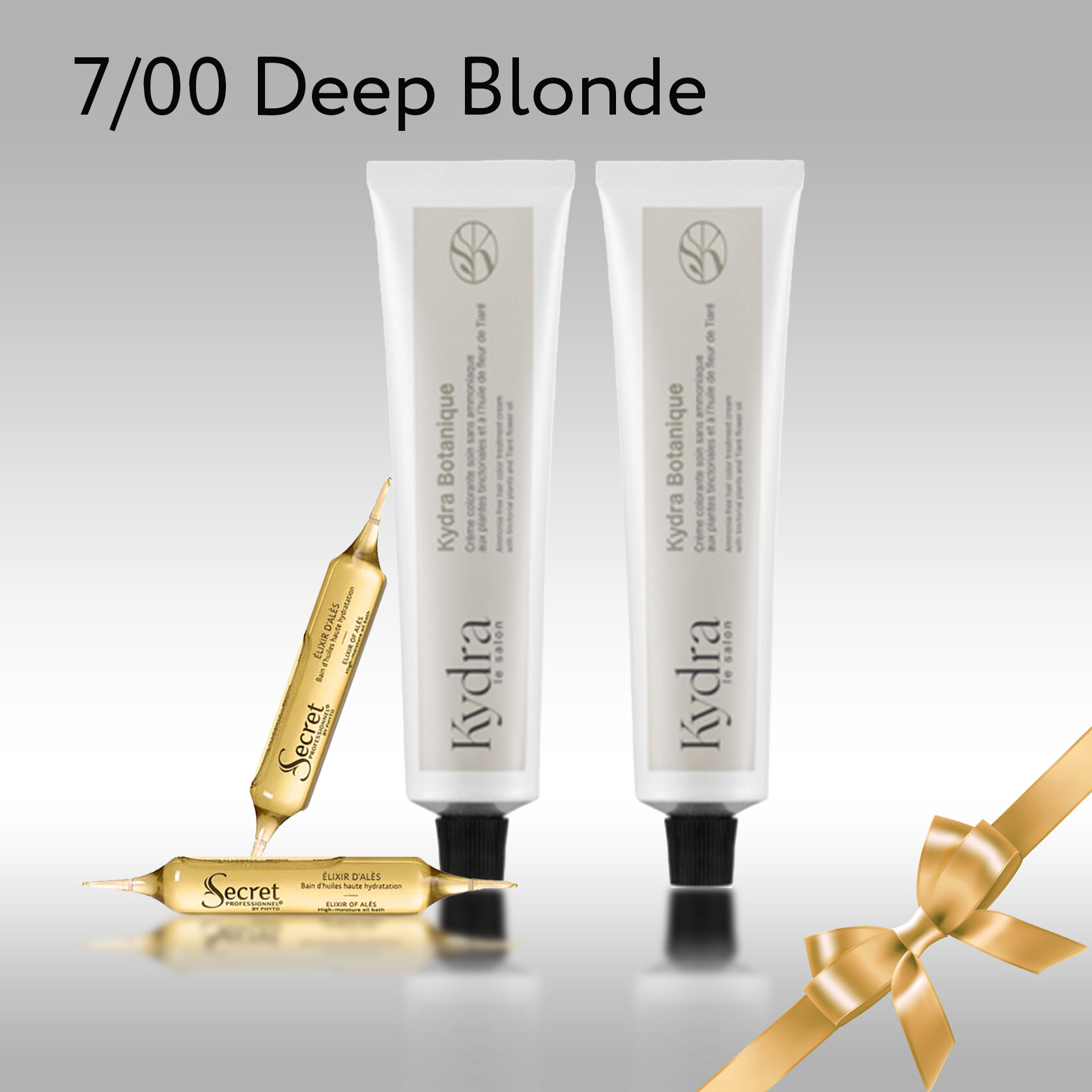 Kydra Набор: 7/00 Deep Blonde Kydra Botanique 2 шт, 60мл, Ампулы в ассортименте 2 ампулы по 10мл, Подарок