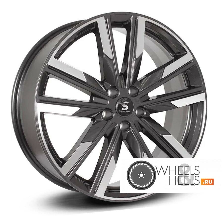 Диск Premium Series КР014 EXEED VX 20x8 5x108 et36 dia65.1 Темно - серый глянцевый с полированной лицевой поверхностью